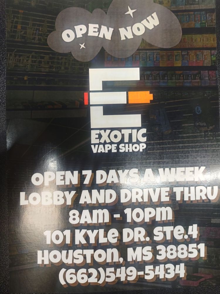 EXOTIC VAPE SHOP - Updated December 2024 - 101 Kyle Dr, Houston ...