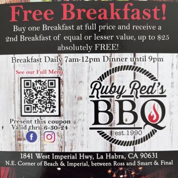 RUBY RED’S BBQ - Updated May 2024 - 761 Photos & 573 Reviews - 1841-B ...
