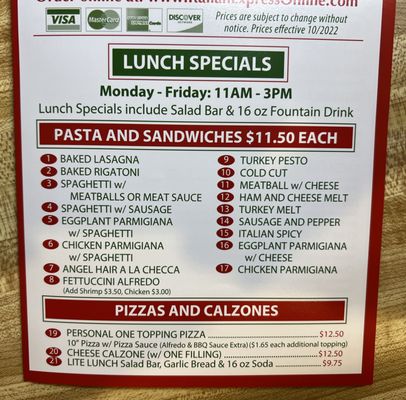 ITALIAN EXPRESS - Updated October 2025 - 126 Photos & 354 Reviews ...