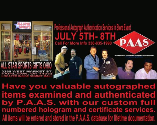 PAAS - PROFESSIONAL AUTOGRAPH AUTHENTICATION SERVICES - Updated ...