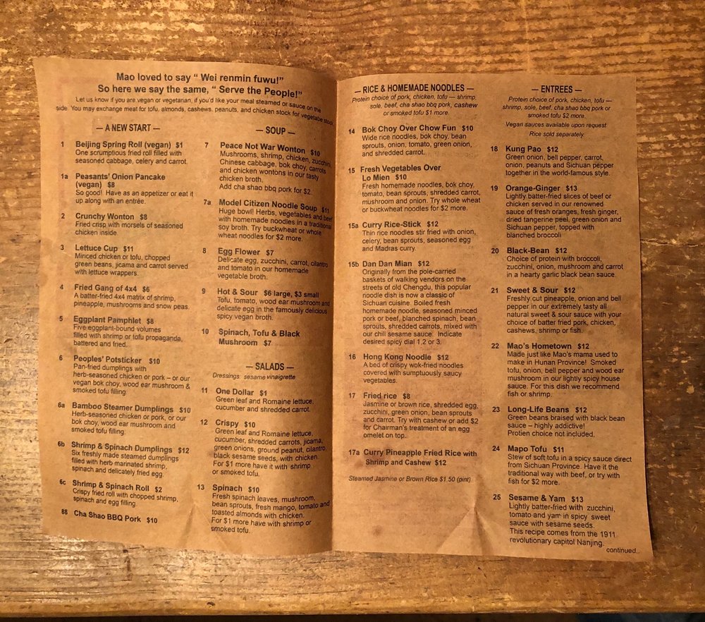 Mao Zedong Themed Restaurant in Los Angeles : r/China