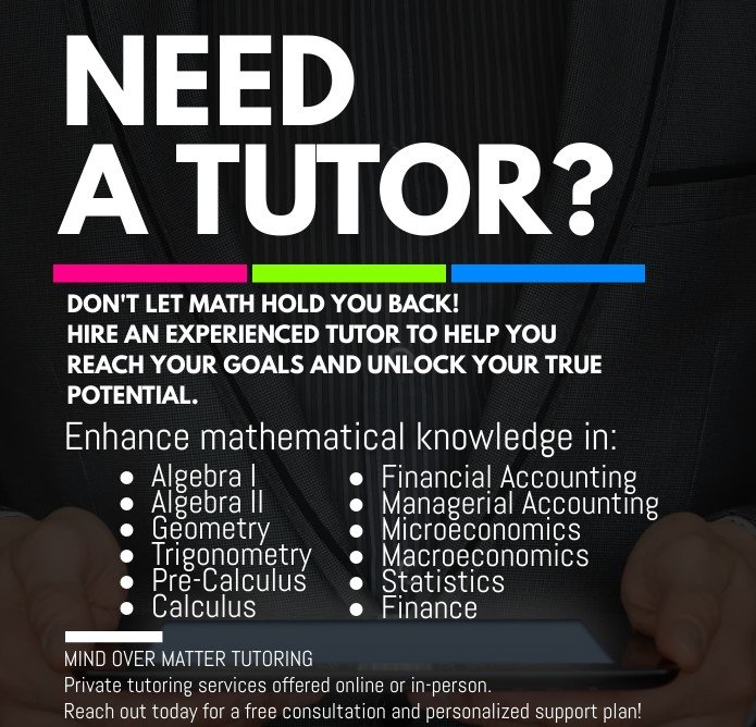 MIND OVER MATTER TUTORING - Updated October 2024 - Request Information - Bel Air, Maryland ...