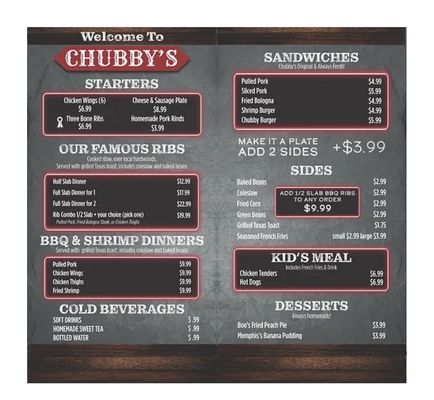 CHUBBY’S SOUTHERN BBQ - Updated January 2026 - 19974 NC-55, Merritt ...