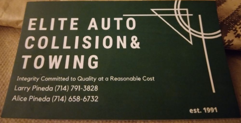 ELITE AUTO COLLISION & TOWING - Request a Quote - Garden Grove ...