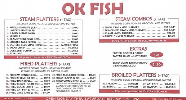 OK FISH - Updated October 2025 - 1556 Mt Ephraim Ave, Camden, New ...