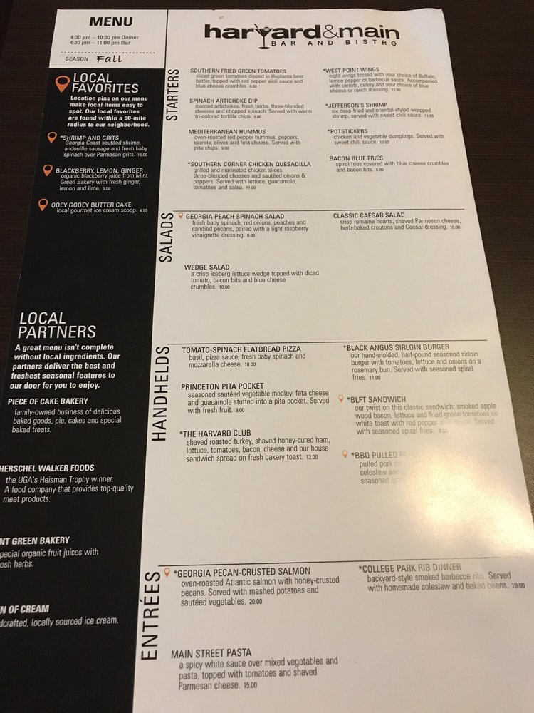 HARVARD & MAIN BAR AND BISTRO - 11 Reviews - 1776 Harvard Ave, College ...