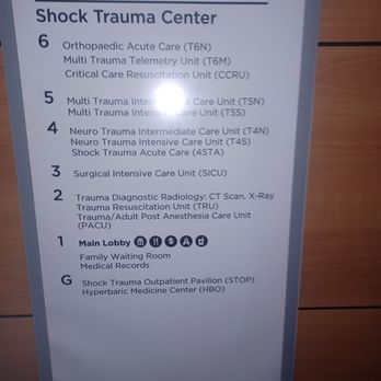 R ADAMS COWLEY SHOCK TRAUMA CENTER - Updated January 2026 - 22 S Greene ...
