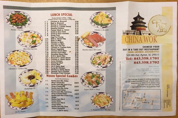 CHINA WOK - Updated January 2026 - 10 Reviews - 524 8th Ave, Aynor ...