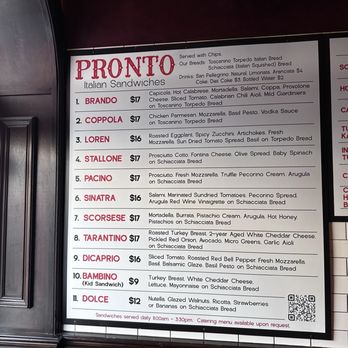 PRONTO ITALIAN SANDWICHES - Updated December 2025 - 46 Photos & 28 ...