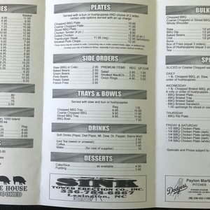 JIMMY’S SMOKE HOUSE - 6043 Old US Hwy 52, Lexington, North Carolina ...