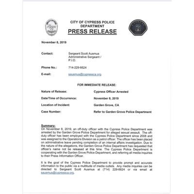 CYPRESS POLICE DEPARTMENT - Updated September 2025 - 12 Photos & 29 ...