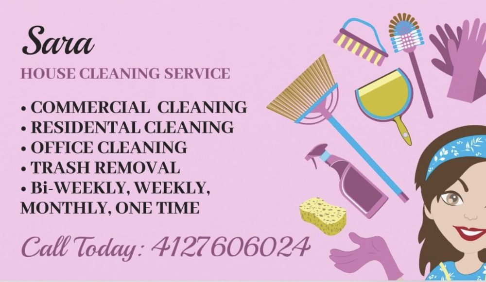 SARA CLEANING SERVICE - Noblestown, Pennsylvania - Home Cleaning ...