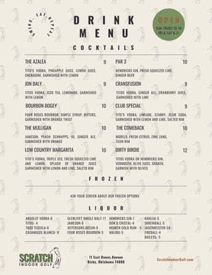 SCRATCH INDOOR GOLF - 11 E Dawes Ave, Bixby, Oklahoma - Golf ...