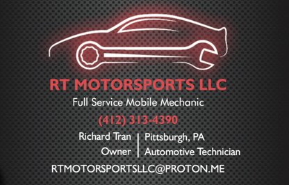 RT MOTORSPORTS MOBILE MECHANIC - Updated September 2025 - Pittsburgh ...
