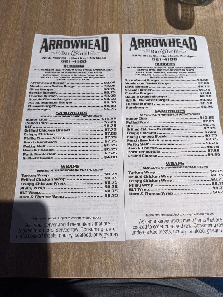ARROWHEAD BAR & GRILL - Updated August 2024 - 13 Photos - 20 W Main St ...