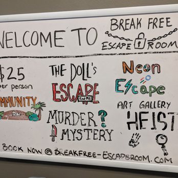 BREAK FREE ESCAPE ROOM - Updated February 2026 - 11 Photos & 30 Reviews ...