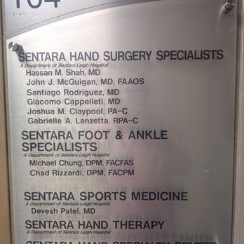 SENTARA HAND SURGERY SPECIALISTS - Updated December 2025 - 844 ...