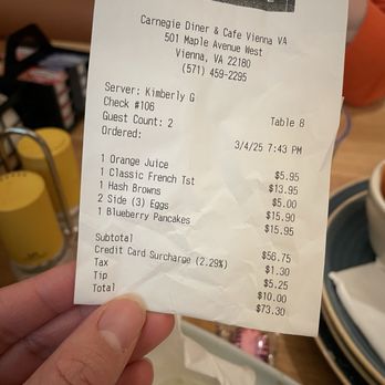 CARNEGIE DINER & CAFE - Updated April 2025 - 350 Photos & 203 Reviews ...