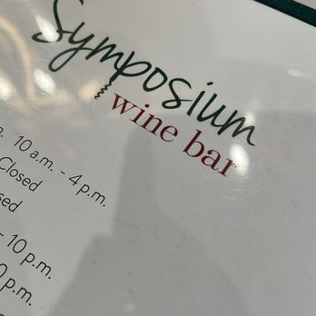SYMPOSIUM WINE BAR - Updated September 2024 - 52 Photos & 23 Reviews ...