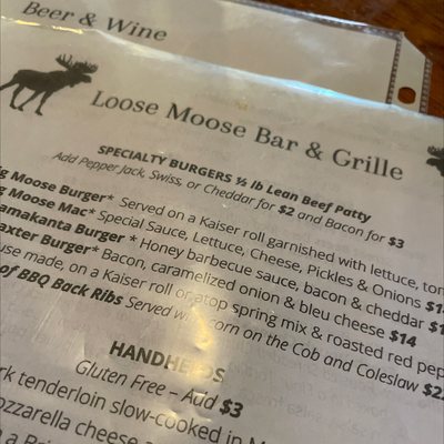 LOOSE MOOSE BAR & GRILL - Updated August 2025 - Baxter Park Rd ...