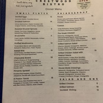 CRESTWOOD BISTRO - Updated September 2024 - 52 Photos & 48 Reviews ...