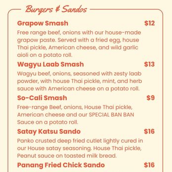 BAN BAN BURGER - Updated June 2024 - 206 Photos & 62 Reviews - 1644 ...