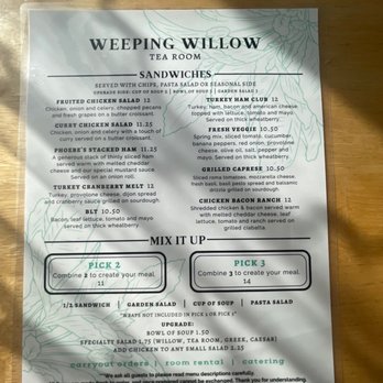 THE WEEPING WILLOW TEA ROOM - Updated August 2025 - 44 Photos & 26 ...