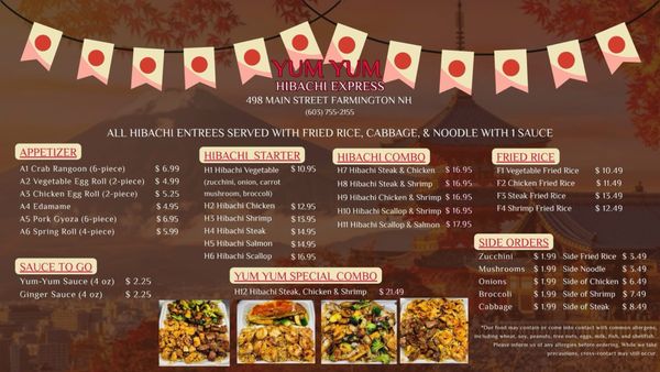 YUM YUM HIBACHI EXPRESS - Updated January 2026 - 498 Main St ...