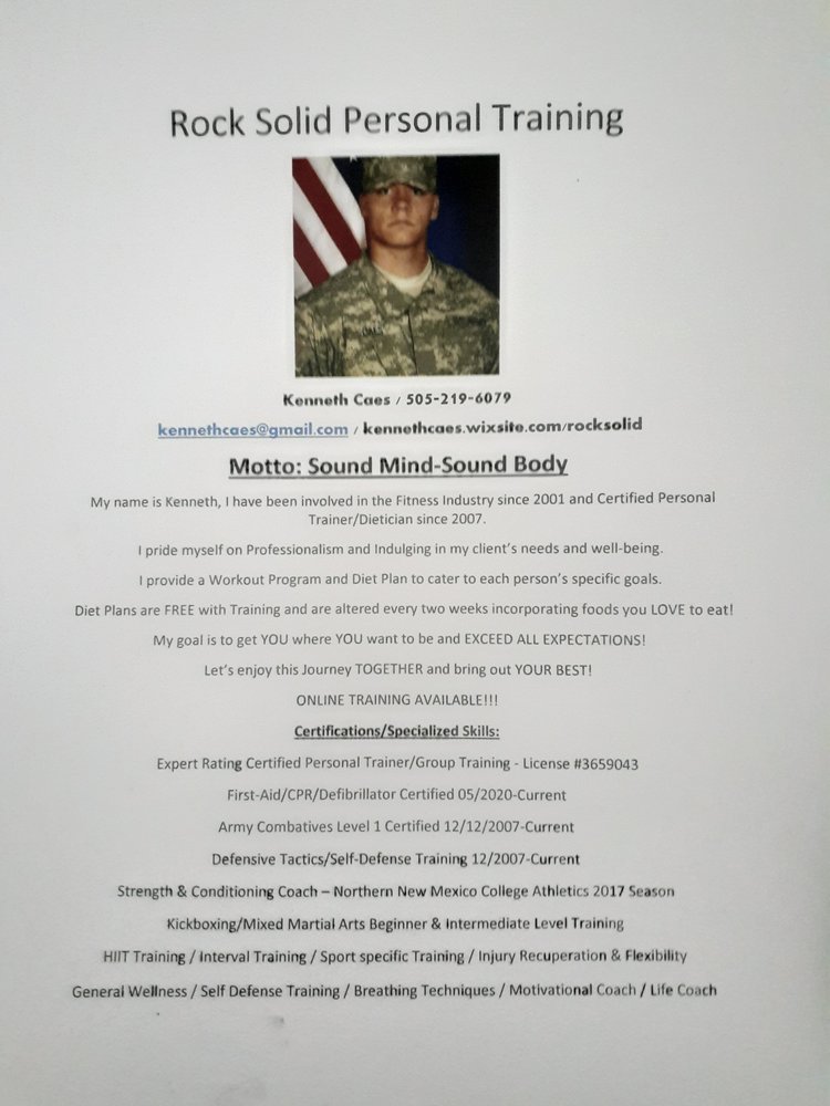 ROCK SOLID PERSONAL TRAINING - Updated June 2024 - Request Consultation ...