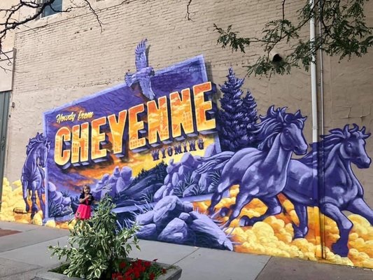 HOWDY FROM CHEYENNE MURAL - 321 W Lincolnway, Cheyenne, Wyoming ...