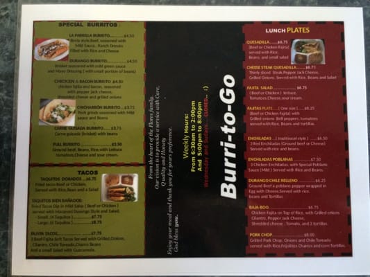 BURRI-TO-GO - Updated December 2025 - 12 Photos - 201-299 E Sammy Baugh ...