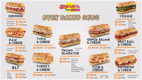 ZERO’S SUBS - Updated January 2026 - 1209 Greenview Dr, Lynchburg ...