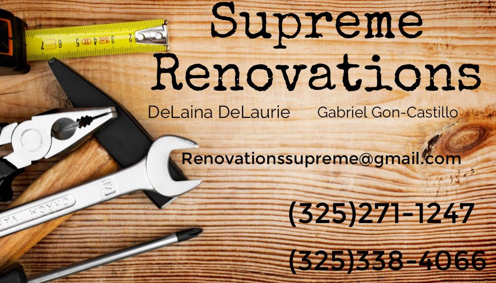 SUPREME RENOVATIONS - Updated April 2024 - Clyde, Texas - General Contractors - Phone Number - Yelp