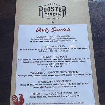 THE ROOSTER TAVERN - 437 Photos & 438 Reviews - 14202 N Scottsdale Rd ...