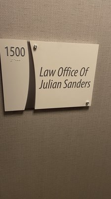 THE LAW OFFICES OF JULIAN LEWIS SANDERS & ASSOCIATES - Updated January ...