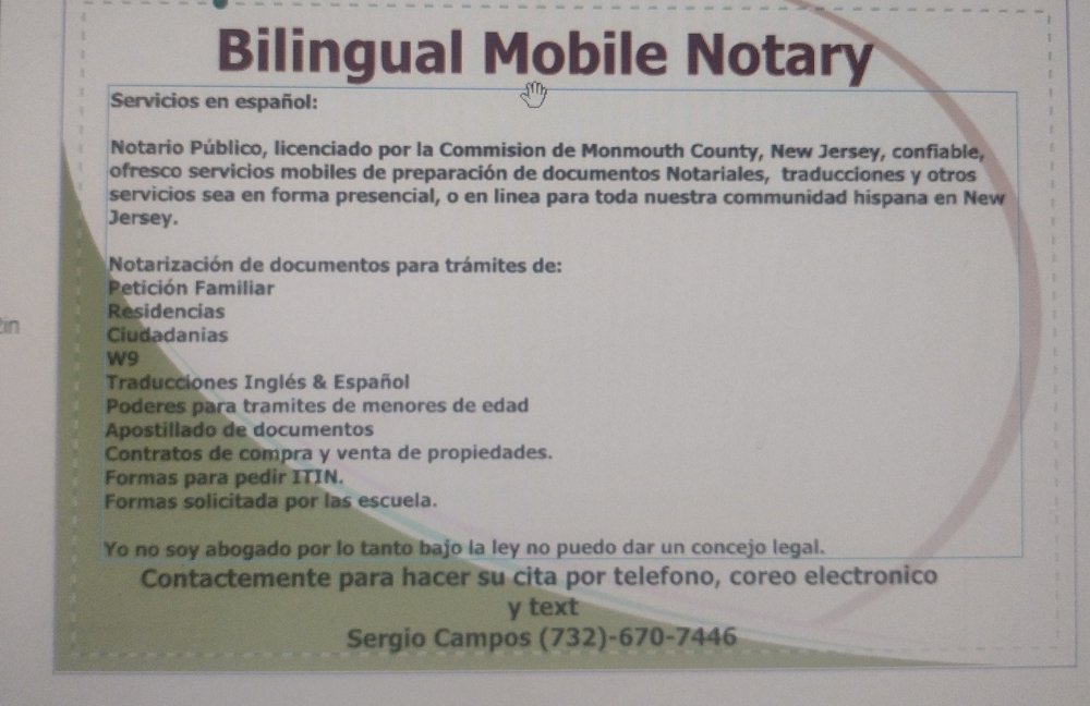 CAMPOS MOBILE NOTARY SERVICES - Updated May 2026 - Long Branch, New ...