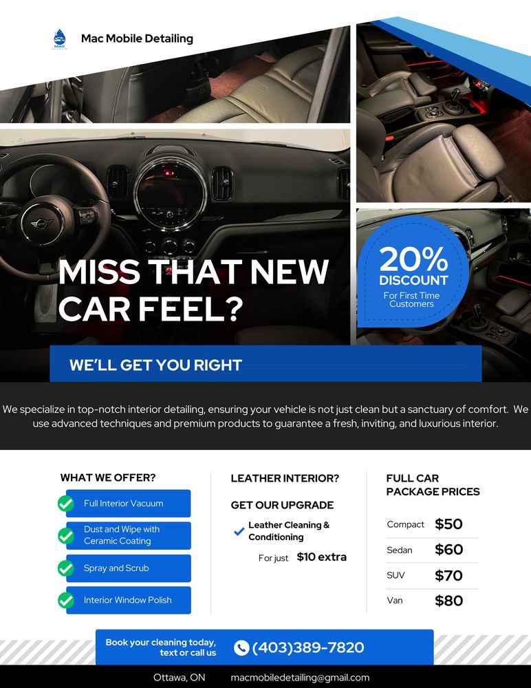MAC MOBILE DETAILING - Updated February 2025 - Request a Quote - Ottawa ...