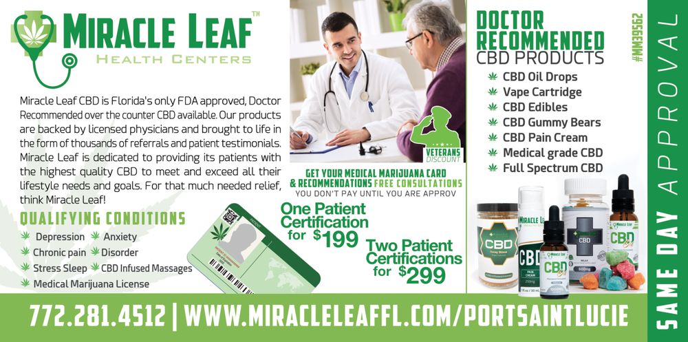 MIRACLE LEAF MEDICAL MARIJUANA DOCTOR - PORT ST LUCIE - Updated ...