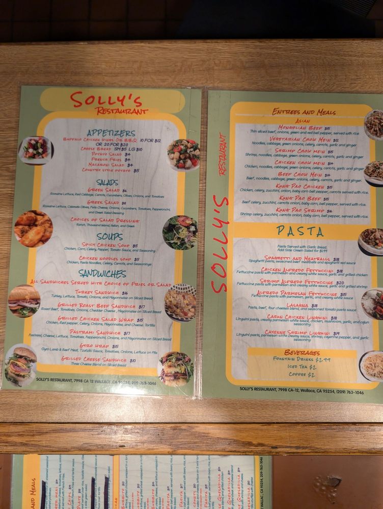SOLLY’S RESTAURANT - Updated November 2025 - 7998 CA-12, Wallace ...
