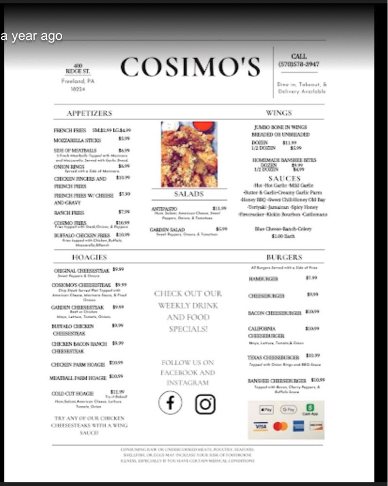 COSIMO’S - Updated November 2025 - 420 Vine St, Freeland, Pennsylvania ...