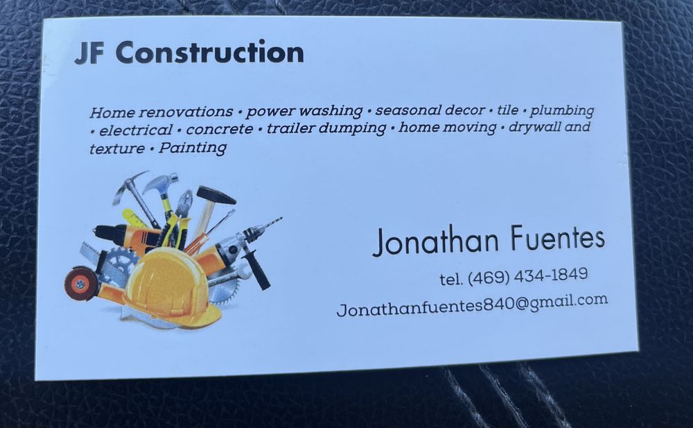 JF CONSTRUCTION - Updated July 2025 - Dallas, Texas - Drywall Installation & Repair - Phone ...