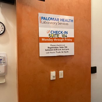PALOMAR POMERADO LABORATORY SERVICES - Updated November 2025 - 15615 Pomerado Rd, Poway ...