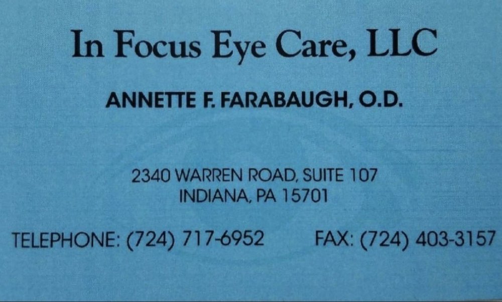 IN FOCUS EYE CARE - Updated October 2025 - 2340 Warren Rd, Indiana ...