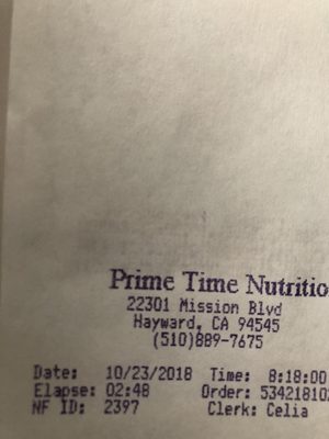 PRIME TIME NUTRITION - Updated September 2025 - 22301 Mission Blvd ...