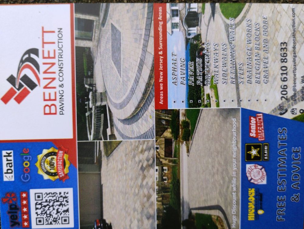 BENNETT PAVING CONSTRUCTION AND MASONRY MASTERS - Updated August 2025 ...