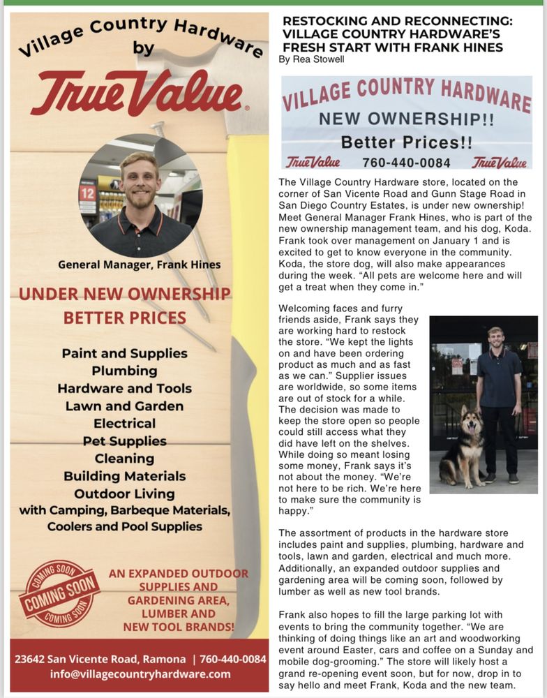 VILLAGE COUNTRY HARDWARE - Updated December 2025 - 23642 San Vicente Rd ...