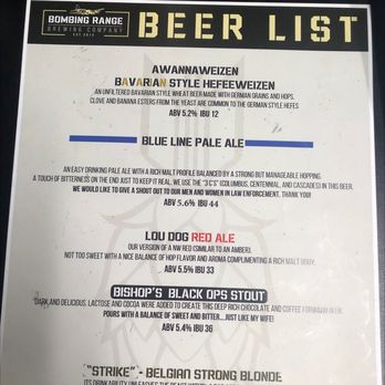 BOMBING RANGE BREWING COMPANY - Updated December 2025 - 115 Photos ...