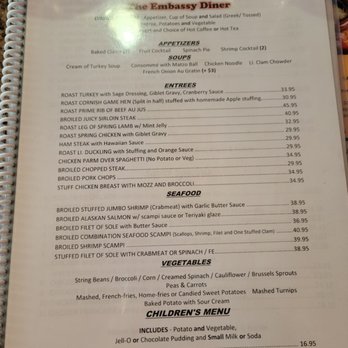EMBASSY DINER - Updated May 2024 - 255 Photos & 305 Reviews - 4280 ...