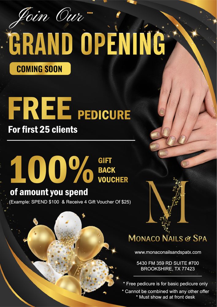 MONACO NAILS & SPA - Updated April 2025 - 42 Photos - 5430 FM 359 Rd ...