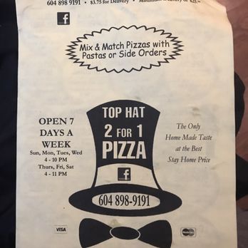 TOP HAT PIZZA - Updated December 2025 - 14 Photos & 10 Reviews ...